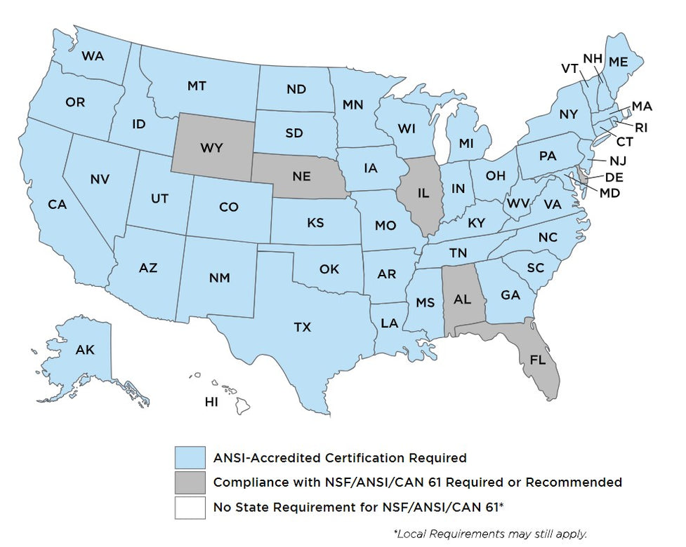 NSF 61 Material For Drinking Water | Gasket Supply